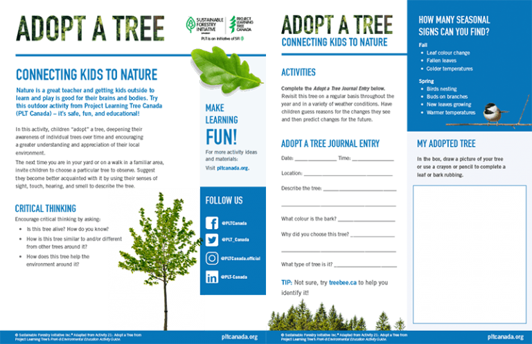 Free Worksheets - Project Learning Tree Canada