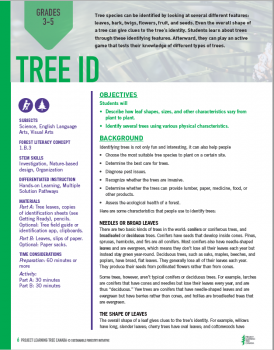 Trillions of Trees Activity Collection - Project Learning Tree Canada