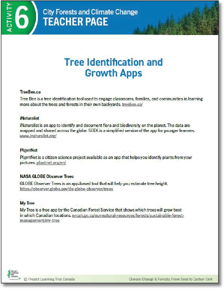 Resources for Climate Change & Forests: From Seed to Carbon Sink E-Unit ...