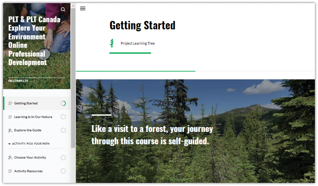 Professional Development: Explore Your Environment - Project Learning ...